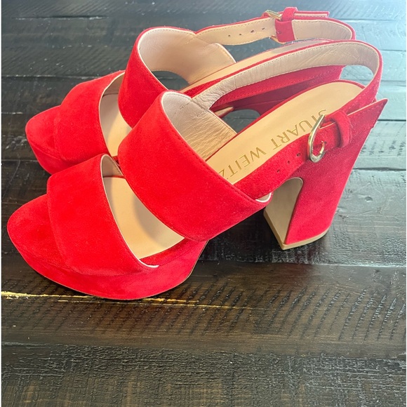 Stuart Weitzman | Shoes | Stuart Weitzman Ono Platform Slingback Heels ...